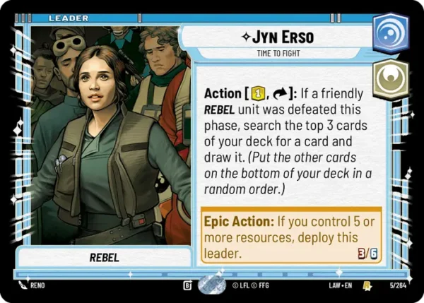 Jyn Erso – Time to Fight Leader – A Lawless Time (LAW) - Next Dimension